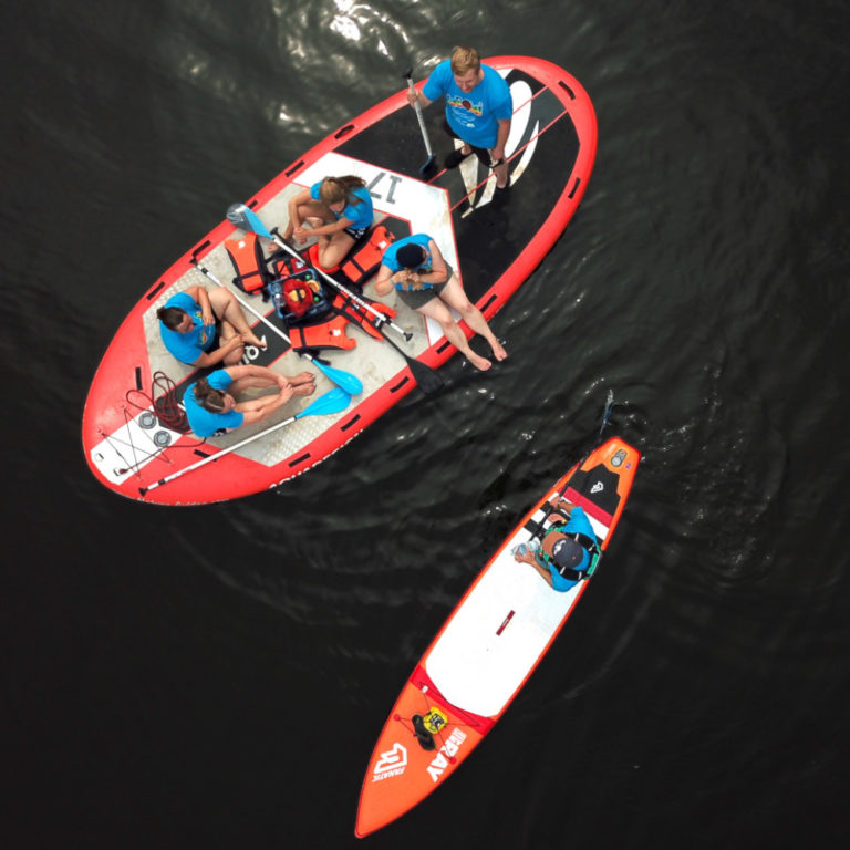 Was ist ein Mega-SUP? - Nature-Guides SUP Adventures